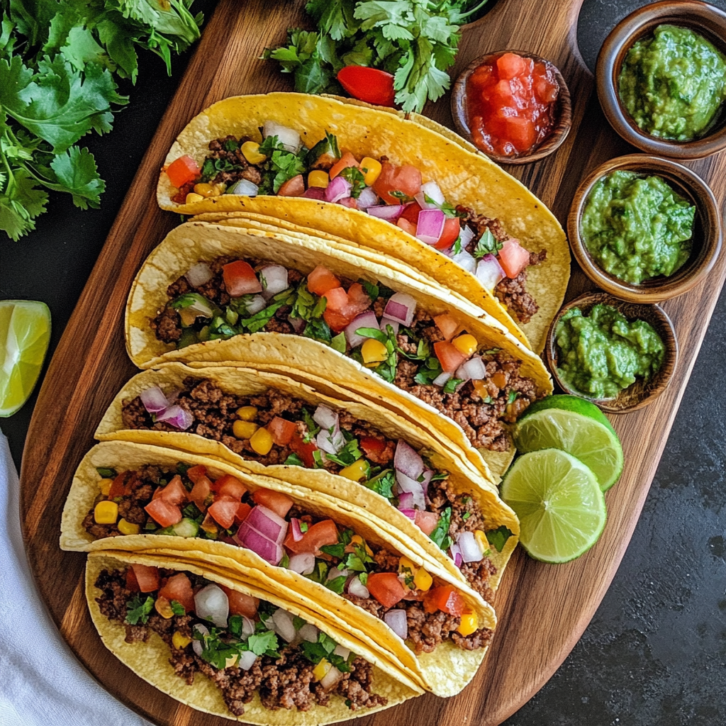 Easy Taco Recipe Dinner Board